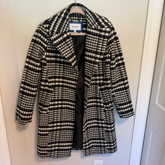 Nine West | Jackets & Coats | Nine West Plaid Peacoat | Poshmark